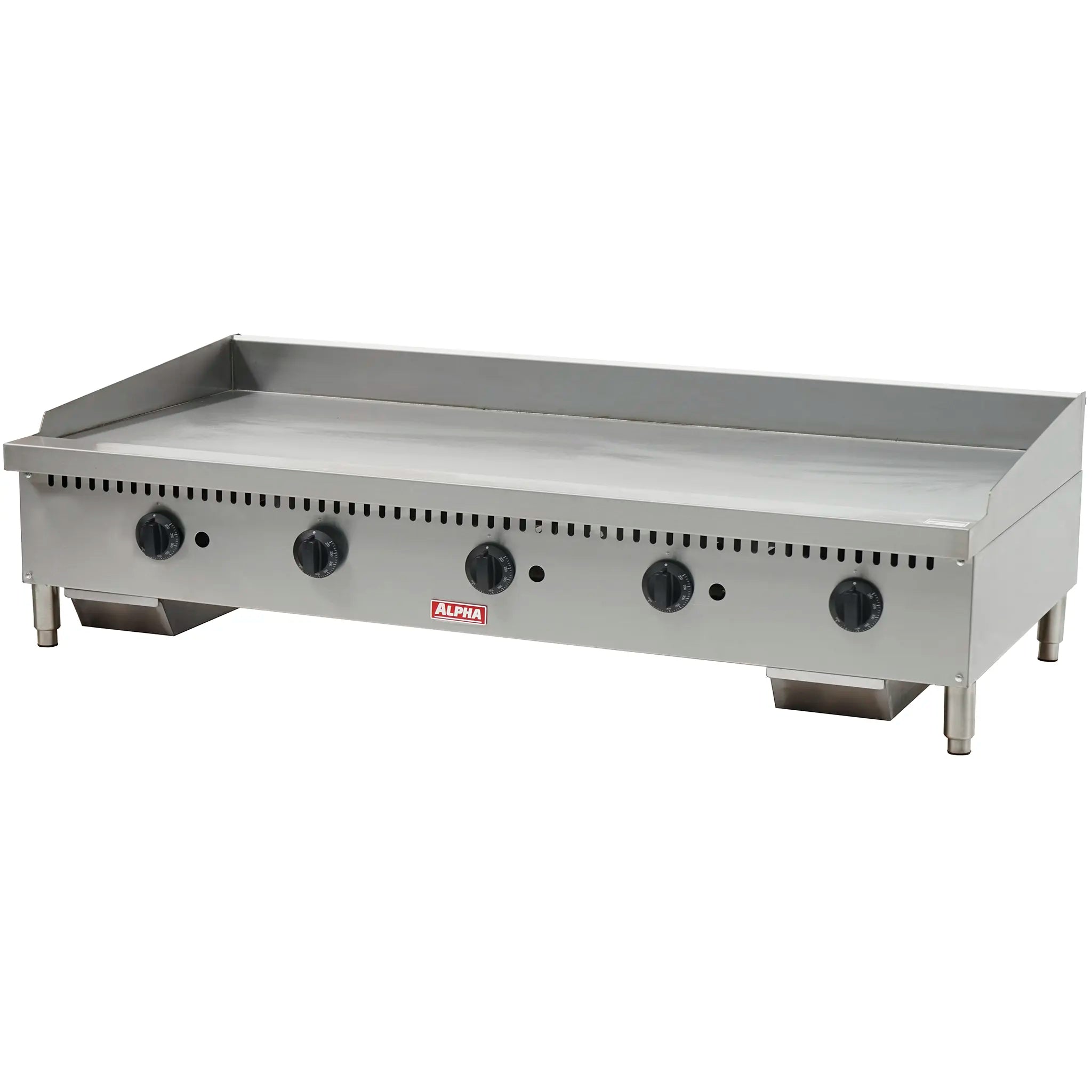 Alpha AG-60T Natural Gas/Propane 60" Thermostatic Griddle - 22.5" Deep