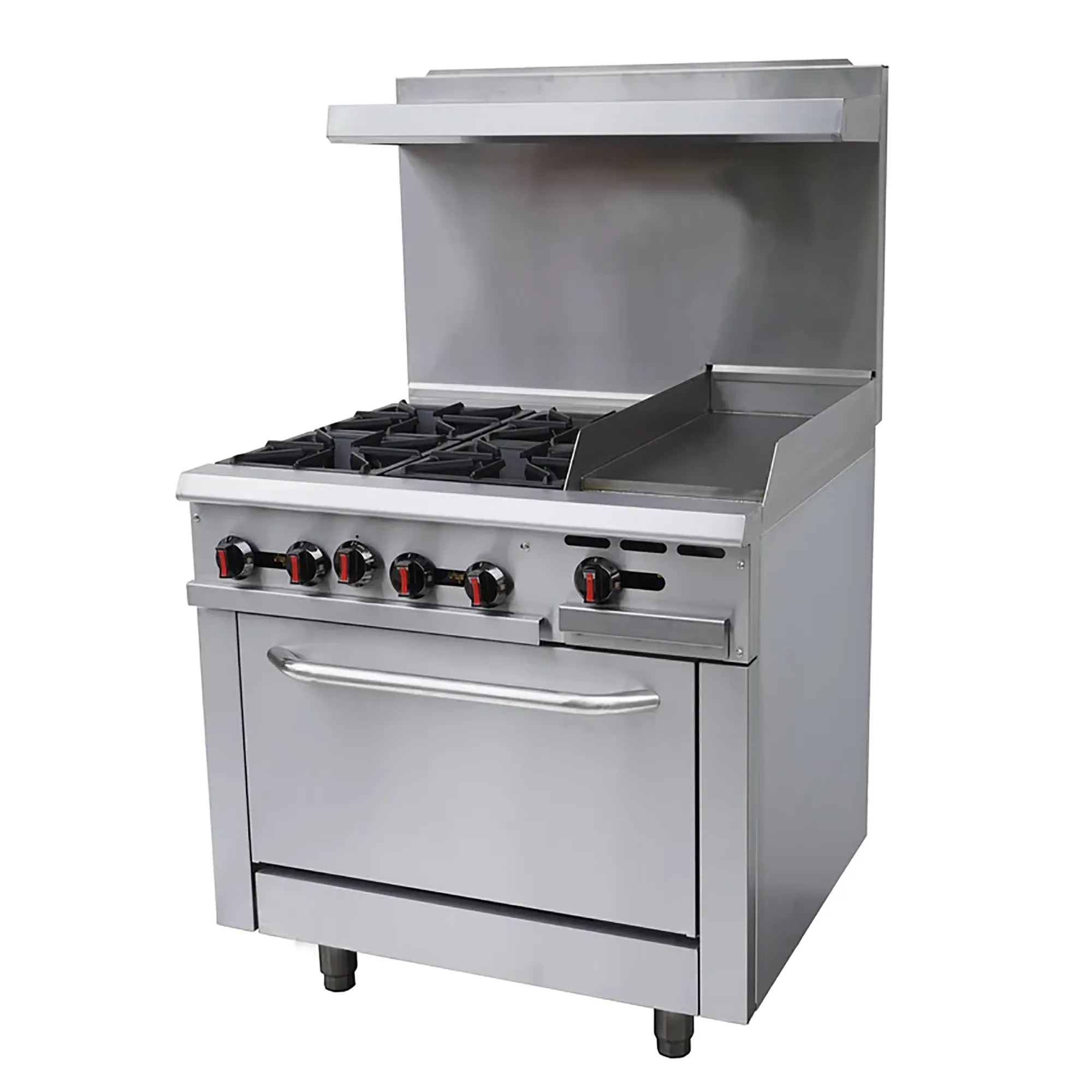 Alpha AR36-4B12G Natural Gas/Propane 36" Stove Top Cooking Range - 4 B