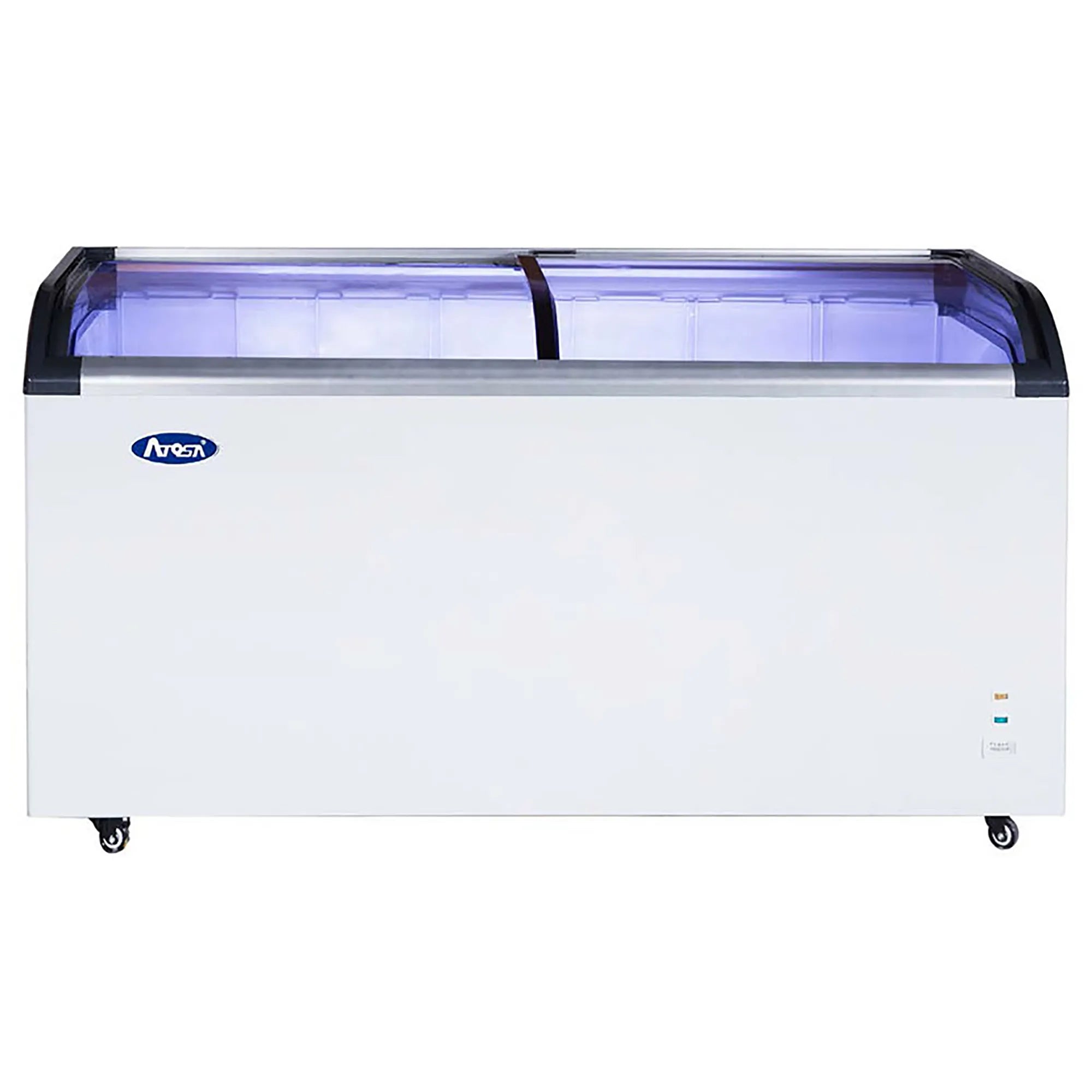 Atosa MMF9113 Double Door 50" Curved Glass Display Chest Freezer