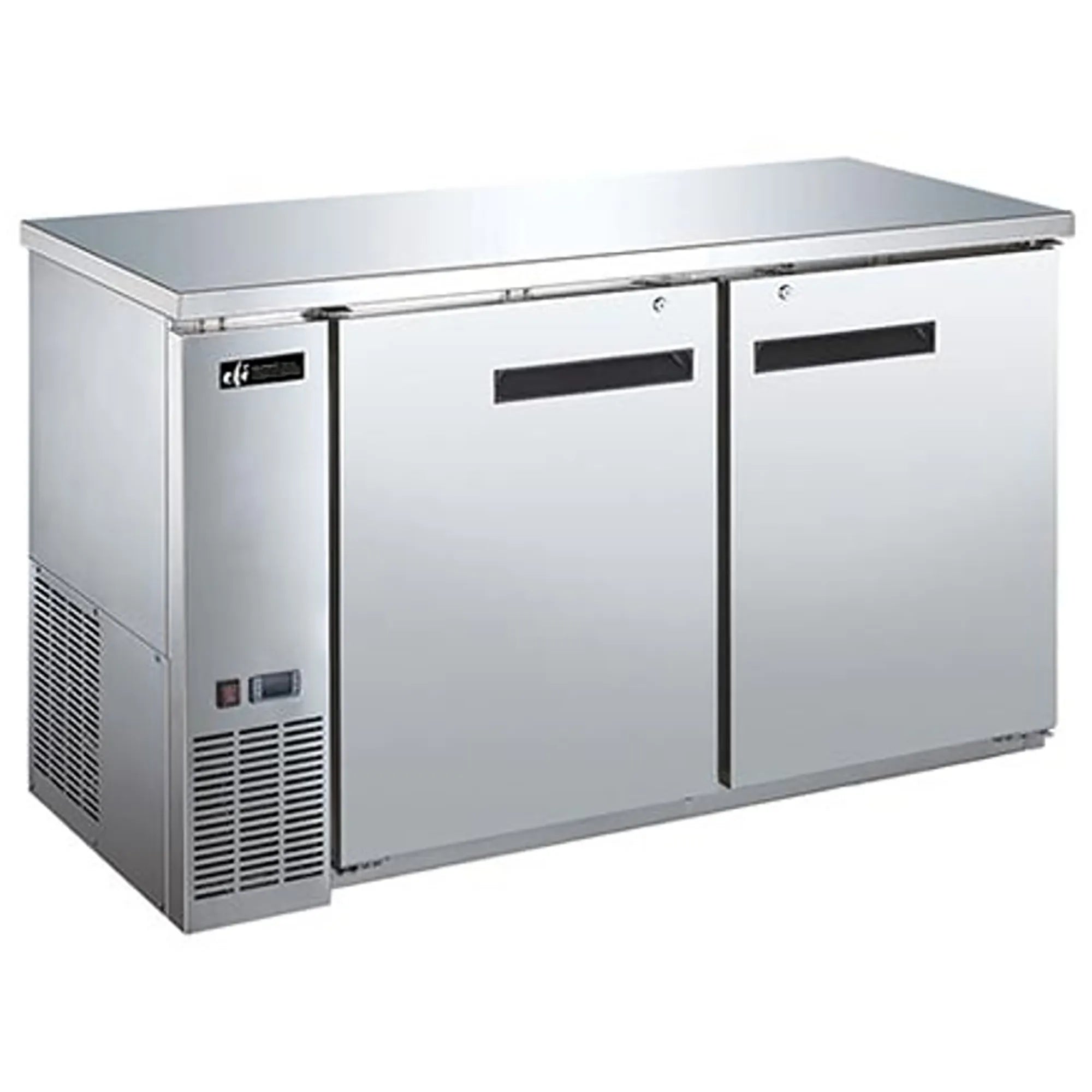 EFI CBBSDR2-60CC Stainless Steel 61" Double Door Back Bar Cooler - Var