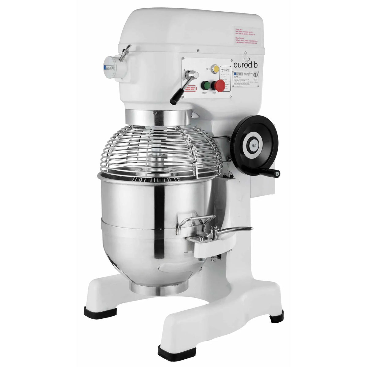 Eurodib M30AETL Commercial Planetary Stand Mixer - 30 Qt Capacity, 110 ...