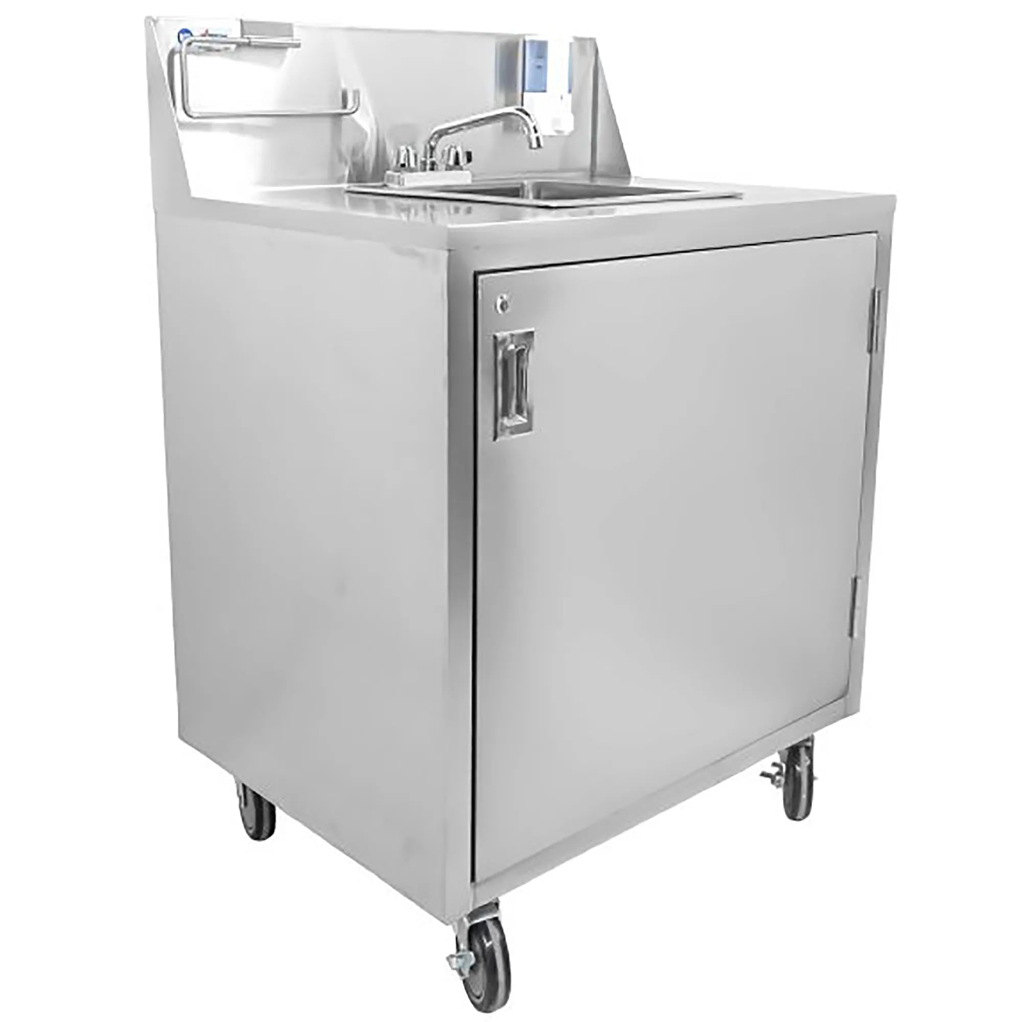 Omcan 46788 Portable Hand Sink with Water Heater Tank & Pump