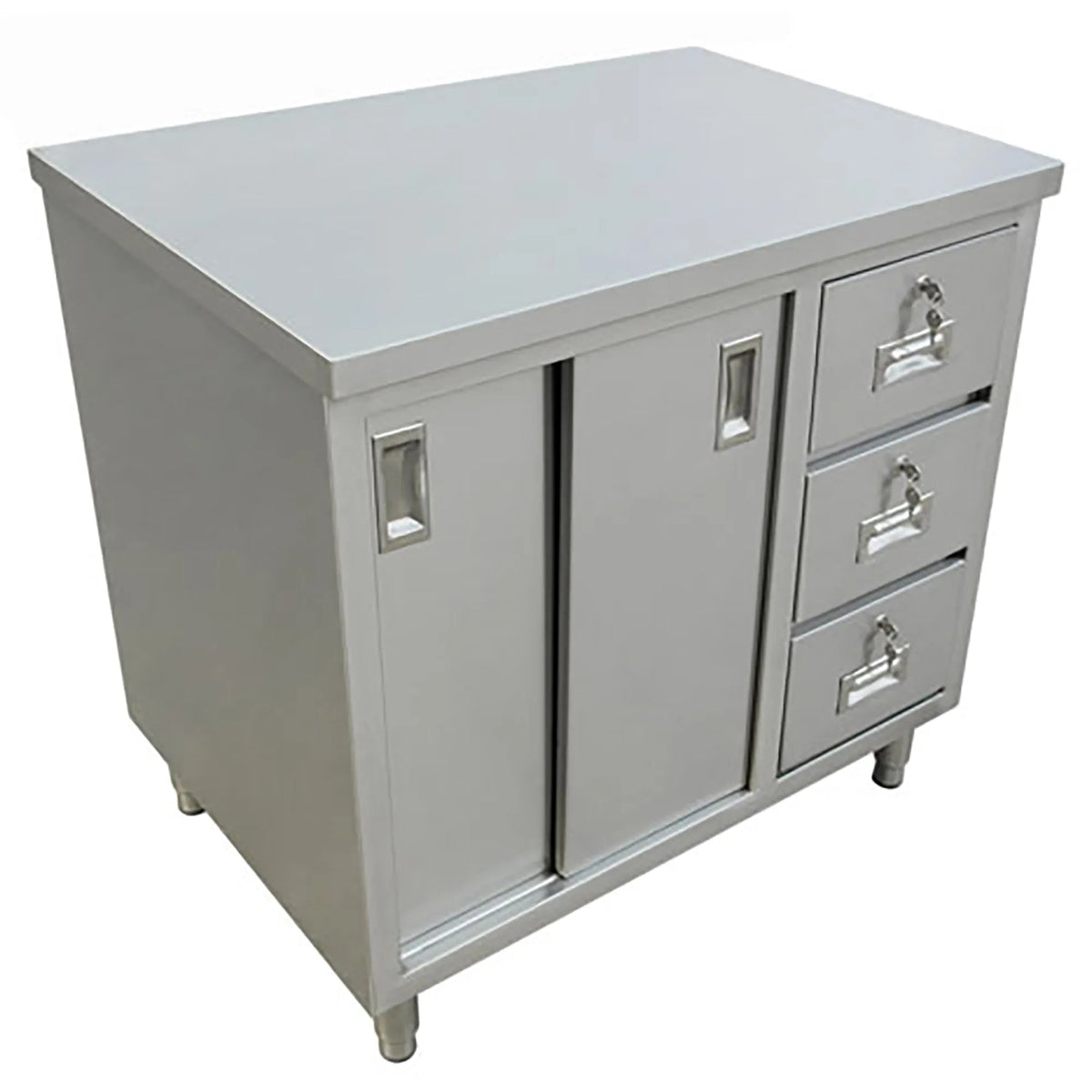 Omcan Stainless Steel Closed Dish Cabinets with Drawers - Various Opti ...