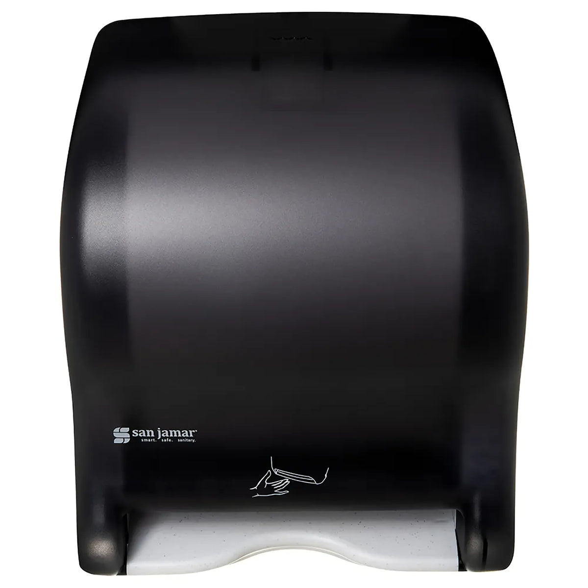 San Jamar T8400TBK Compact Touchless Roll Paper Towel Dispenser with S ...