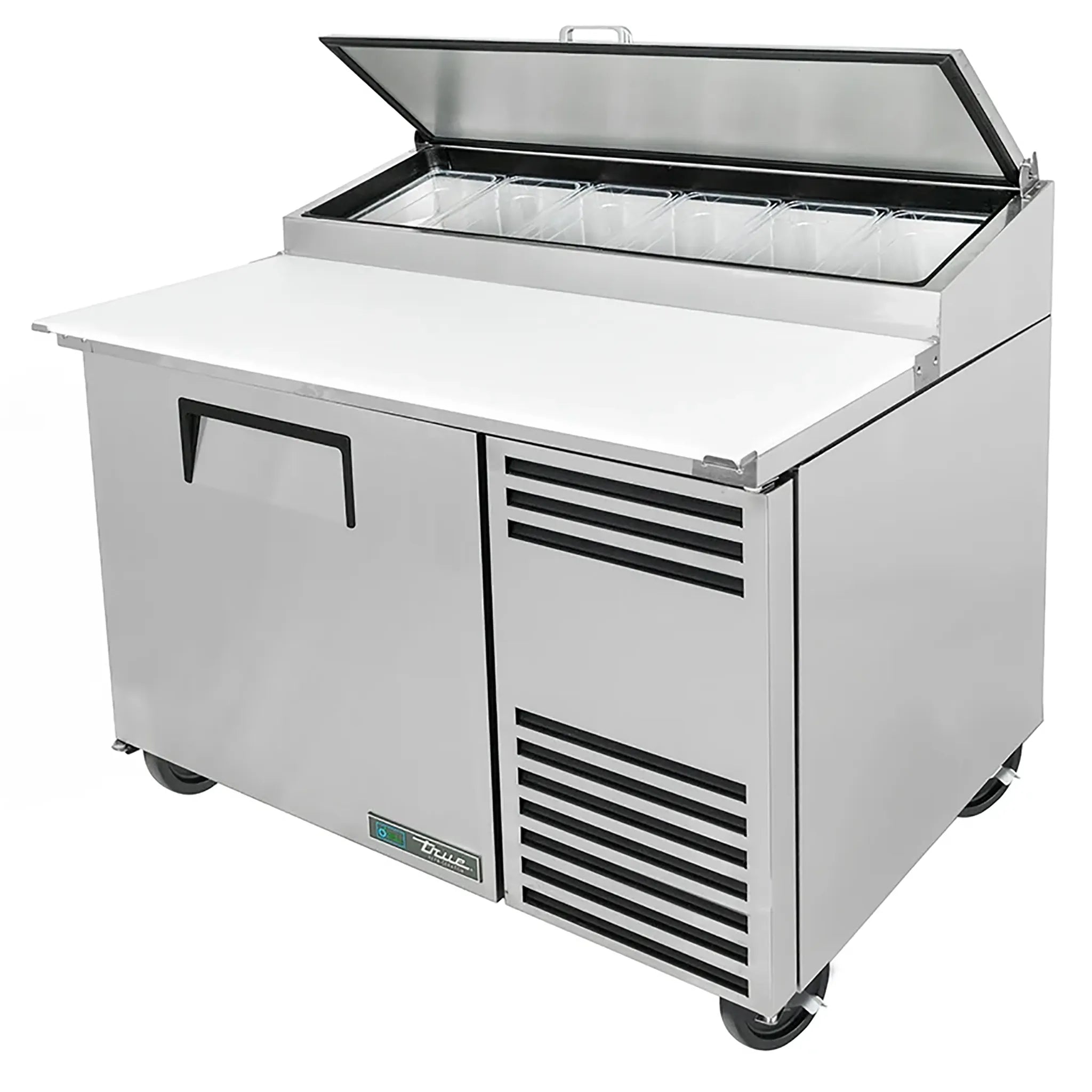 True TPP-AT-44-HC Single Door 44" Refrigerated Pizza Prep Table - Vari