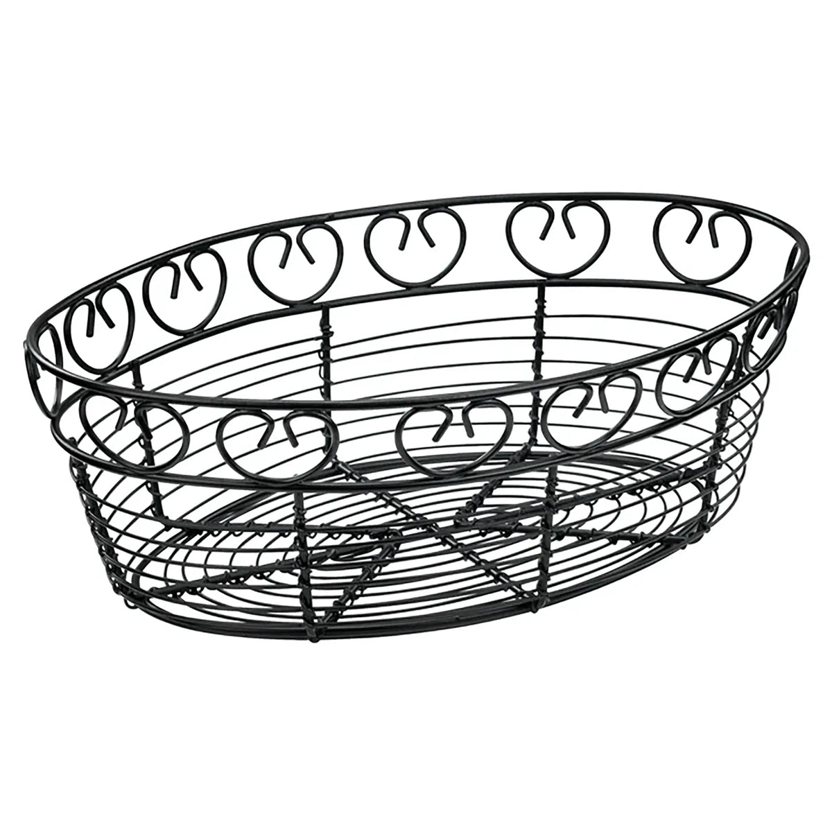 Winco 10" Oval Wire Serving Basket — Phoenix Food Equipment
