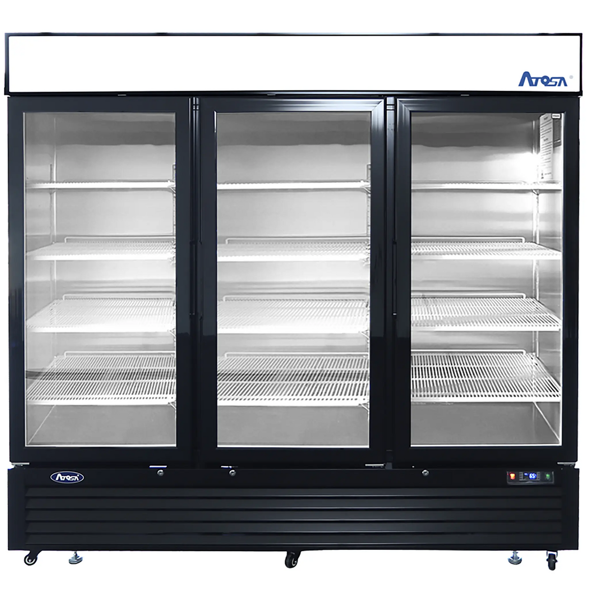 Atosa MCF8728GR Triple Door 82" Wide Display Freezer — Phoenix Food Equipment
