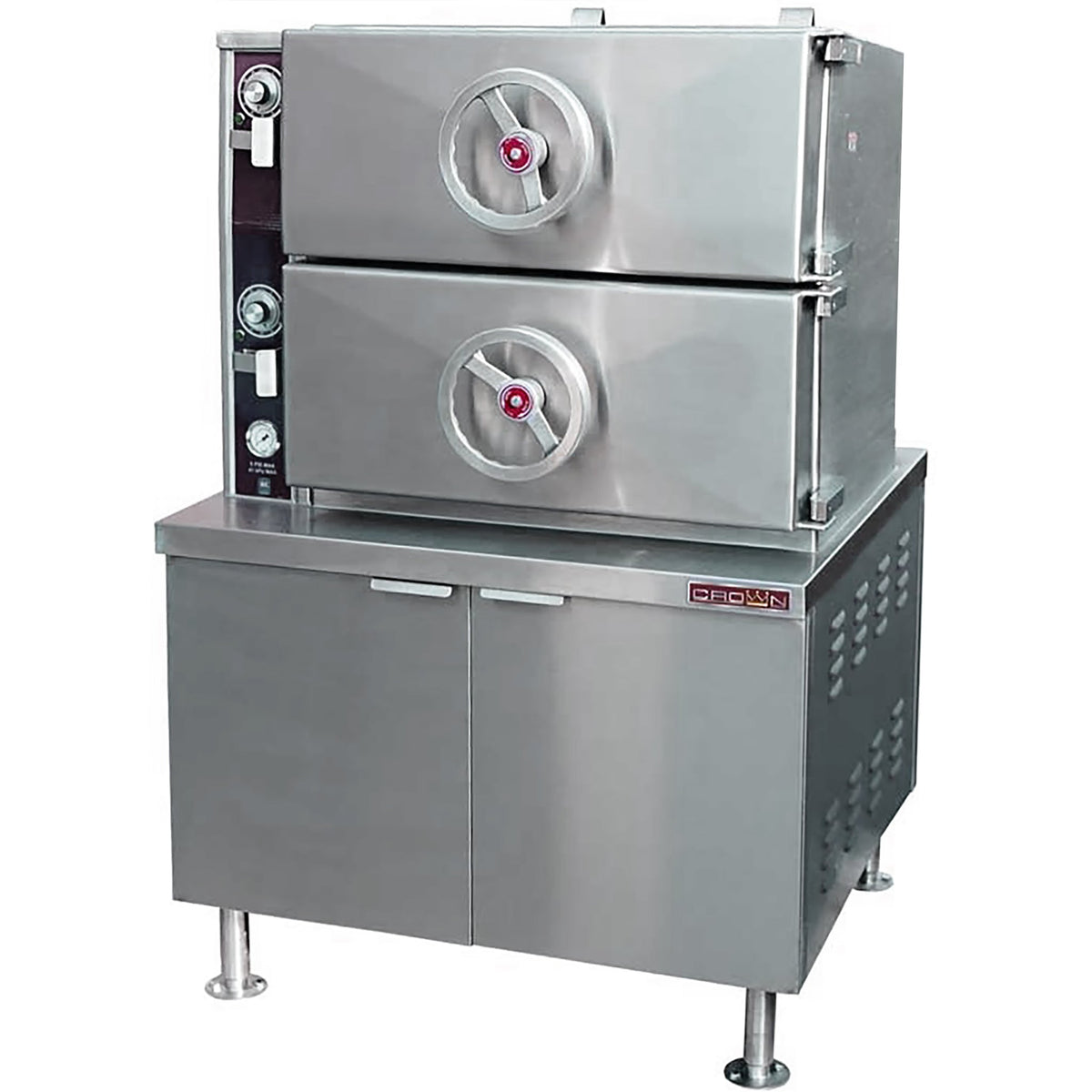 Crown EC-2 Electric Steaming Compartment Cooker with Cabinet Base - 16 ...