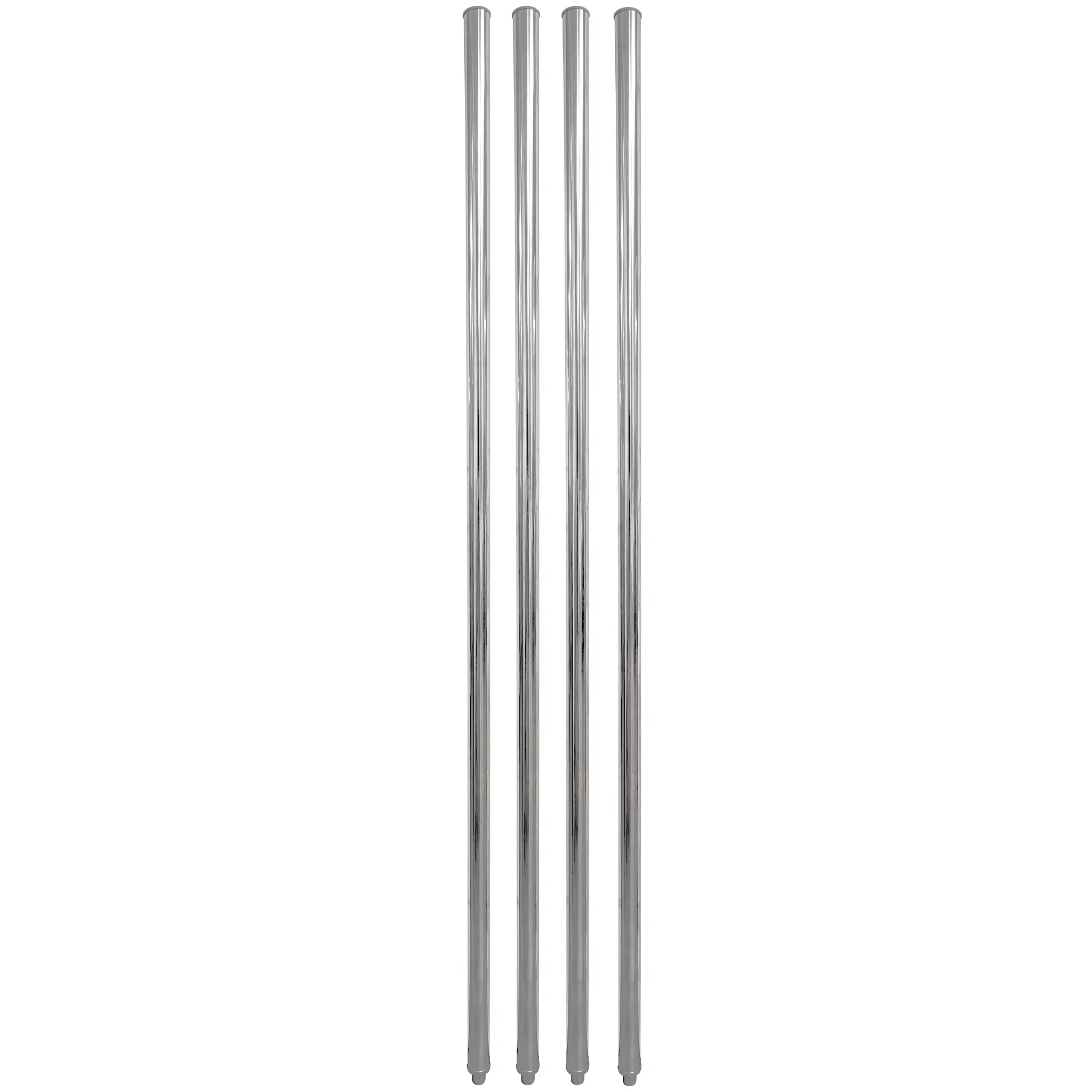 Phoenix Stainless Steel Poles For 4 Tier Shelving (Set of 4)- Various