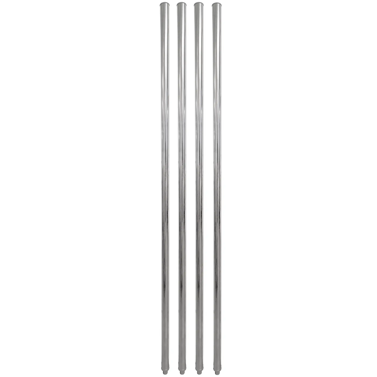 Phoenix Stainless Steel Poles For 4 Tier Shelving (Set of 4)- Various ...