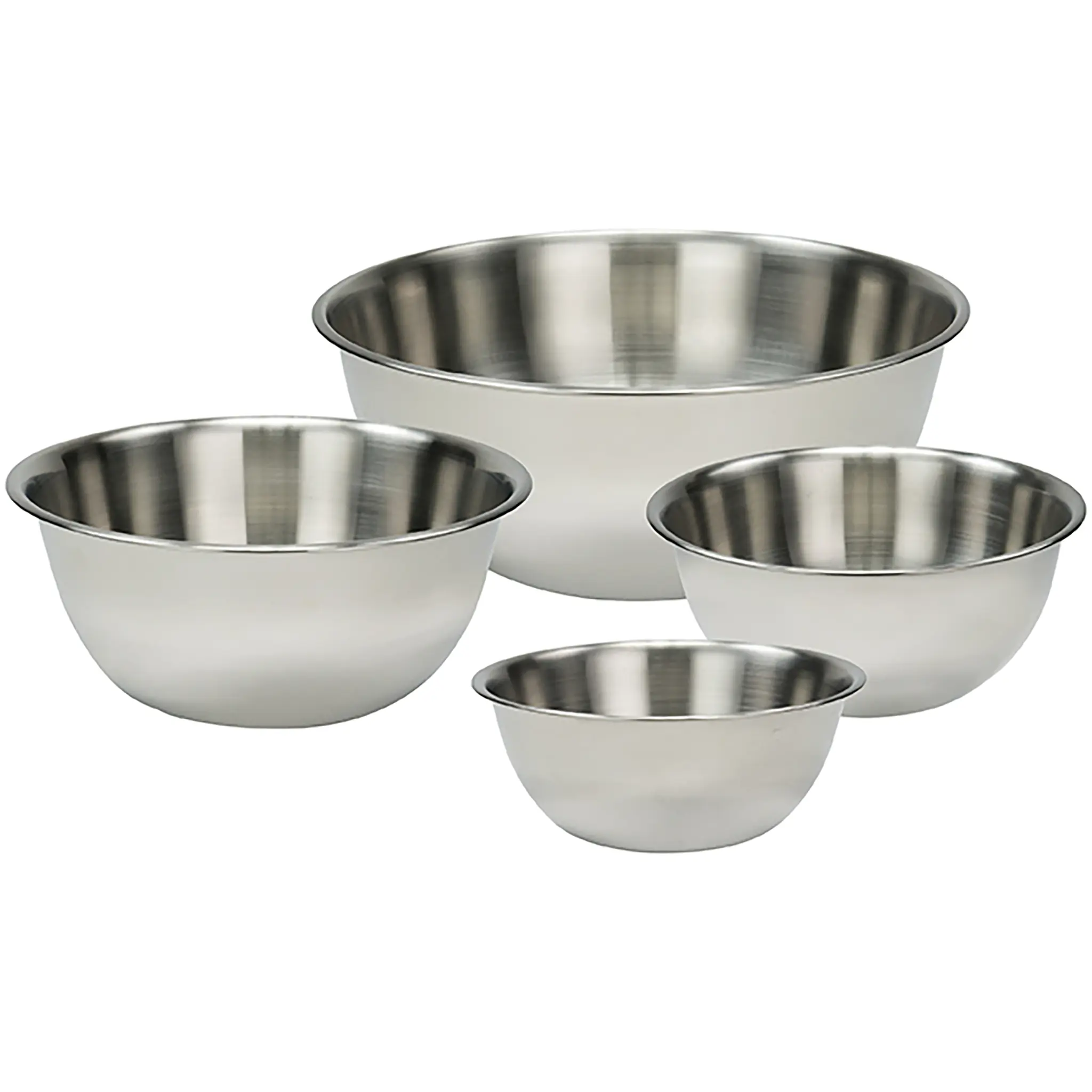 Winco Deep Heavy-Duty Stainless Steel Mixing Bowl - Various Sizes